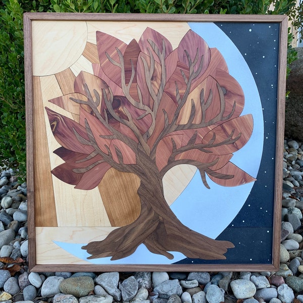 Wood Mosaic - Etsy