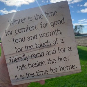 Winter is for Home Motivational Quote Inspirational Quote Renewal Quote ...