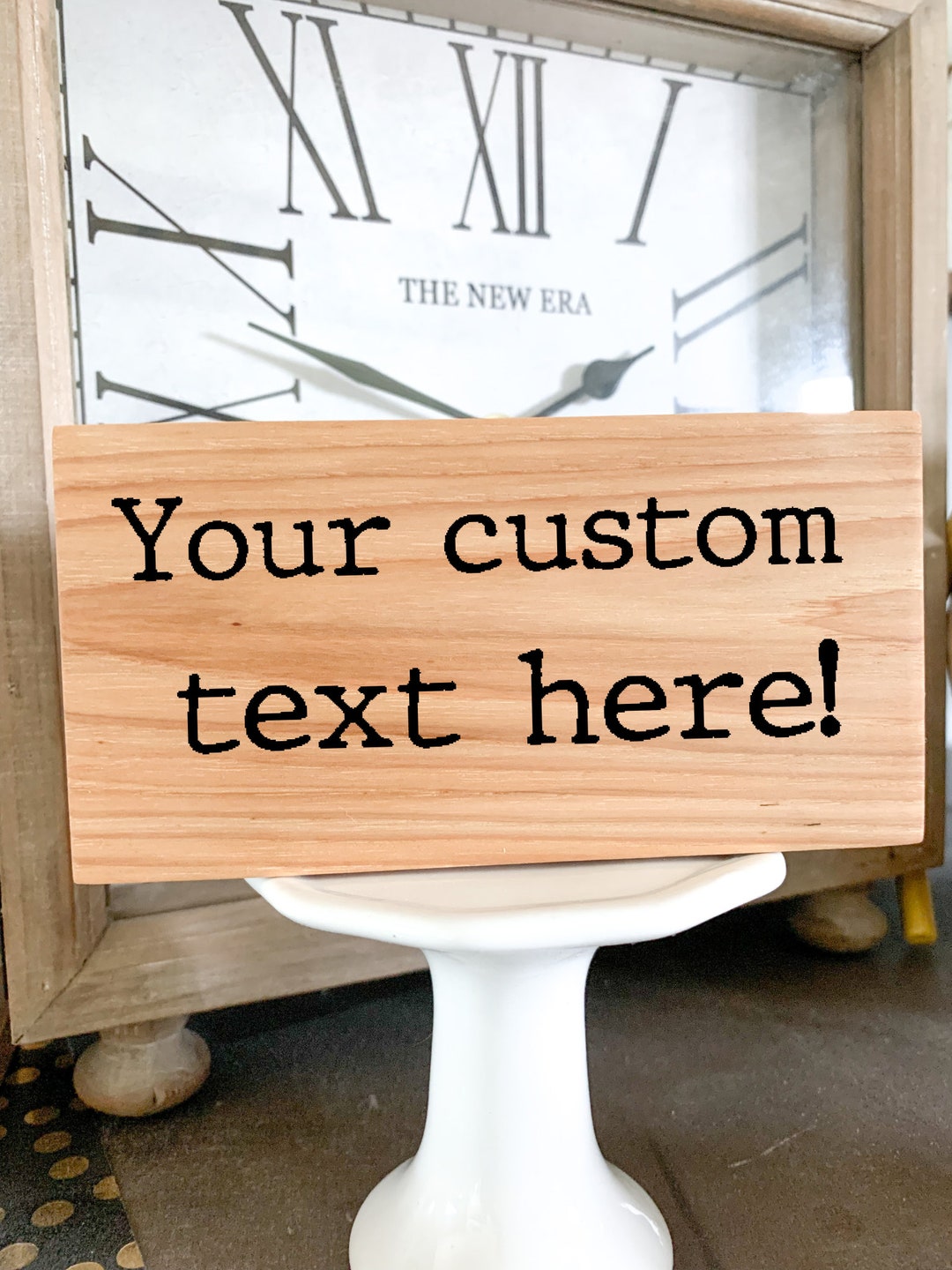 Custom Mini Wood Block, Personalized Gift, Customized Desk Sign ...