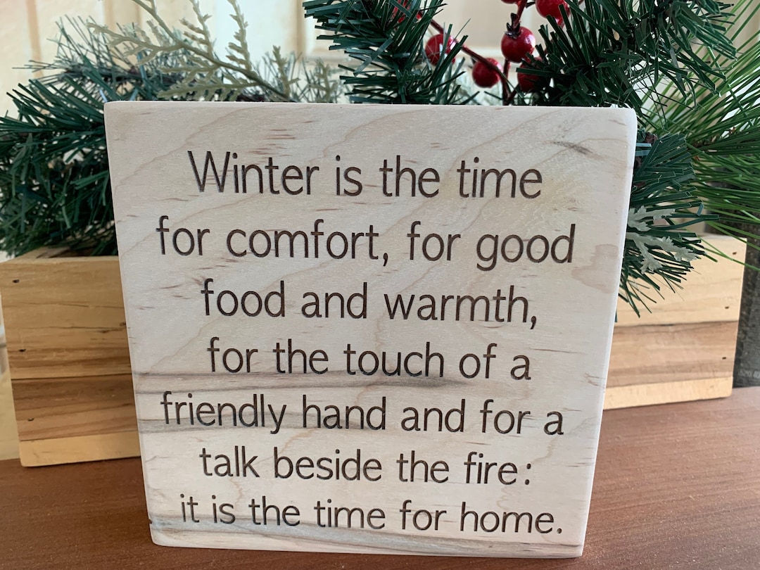Winter is for Home Motivational Quote Inspirational Quote Renewal Quote ...