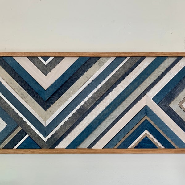 Geometric Wood Wall Art - Etsy