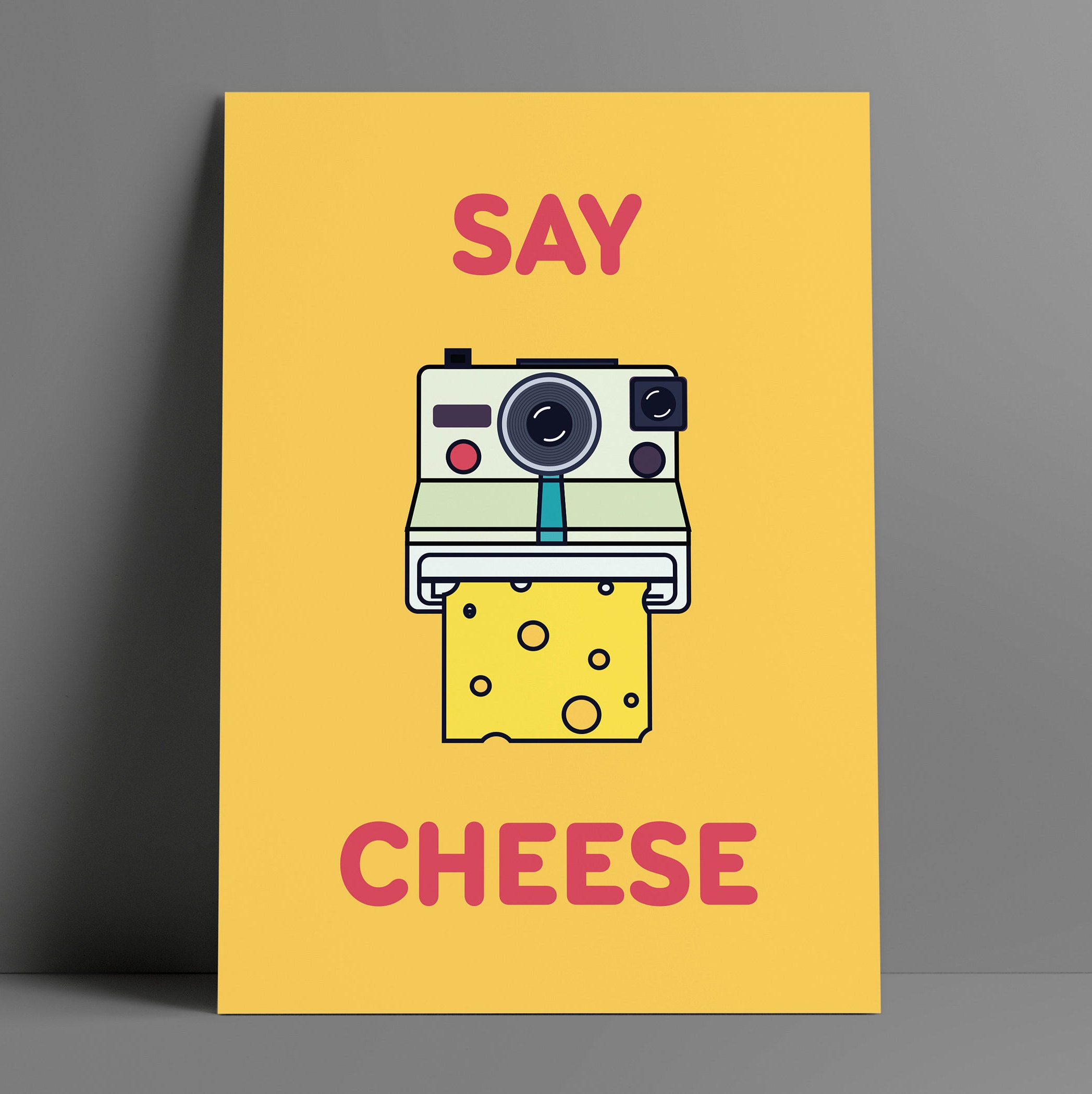 Dites Fromage Print | Affiche selfie | Affiche de l'| Selfie Pic ...