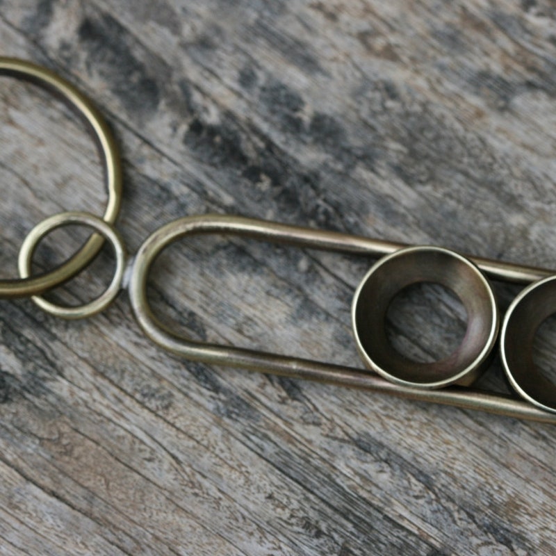 Brass Keychain - Etsy