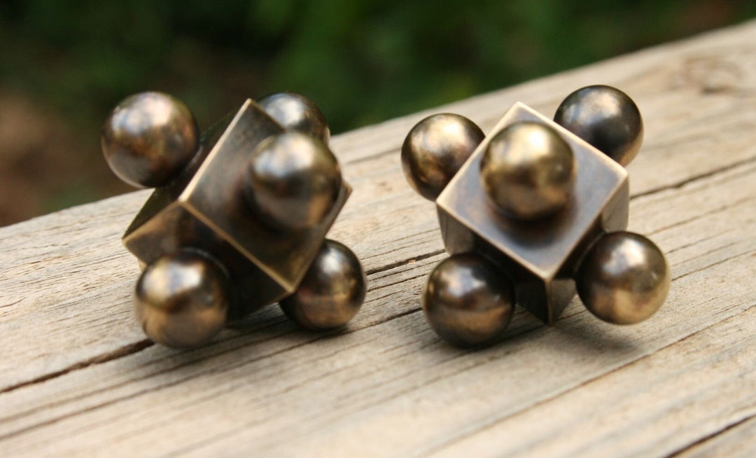 Brass Cubes Brass Ornament Brass Paper Weight Gift For Him