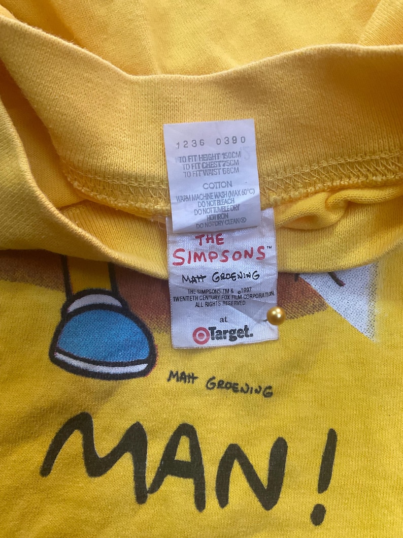 Vintage 1997 Bart Simpson Springfield Patrol Hall Long Sleeve T-shirt ...