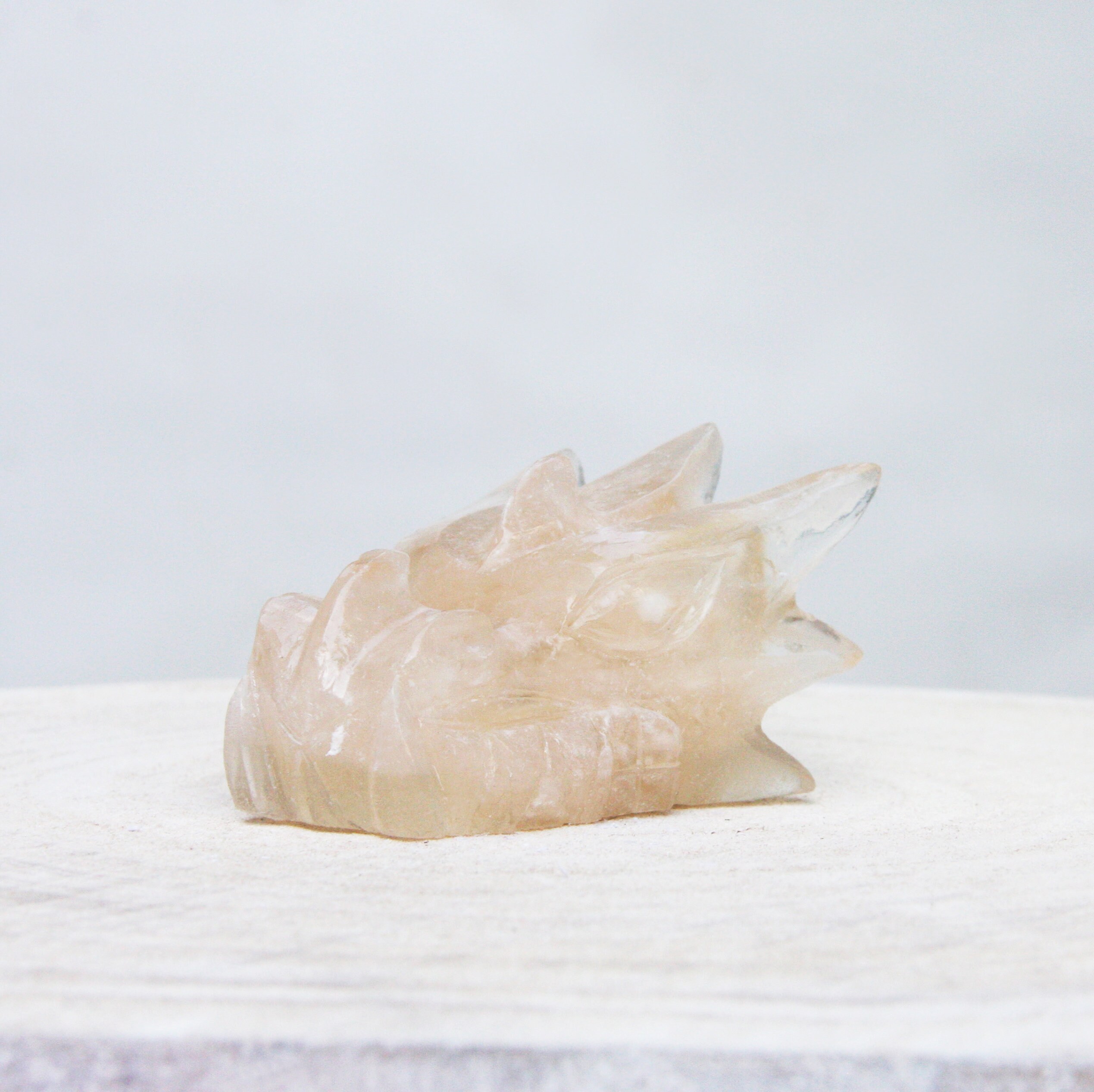 Powerful Orgonite Crystal Dragon Skull With Orange Selenite - Etsy