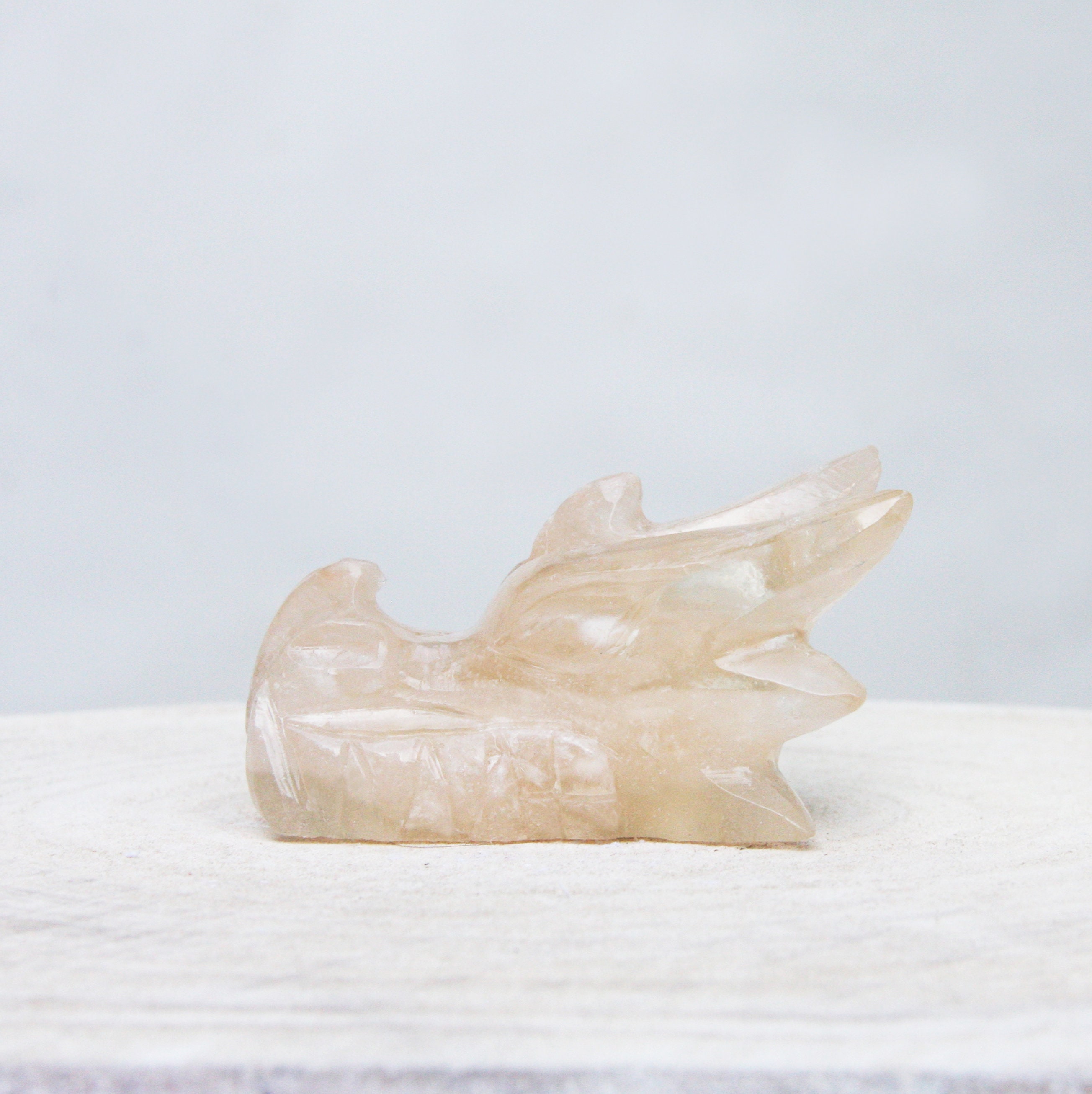 Powerful Orgonite Crystal Dragon Skull With Orange Selenite - Etsy