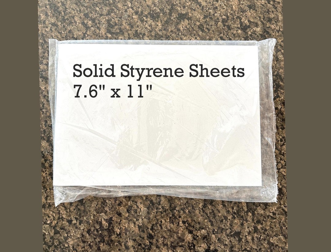 Styrene Sheets White 7.6" X 11" Lightweight Durable Weatherproof ...