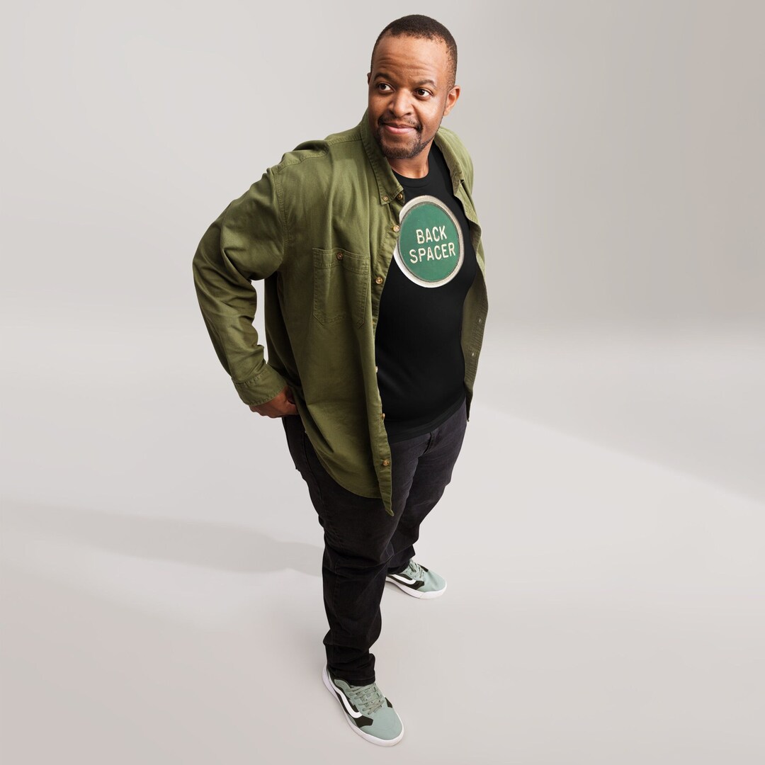 Backspace Key From Antique Typewriter Back Spacer on Soft Cotton Tee ...