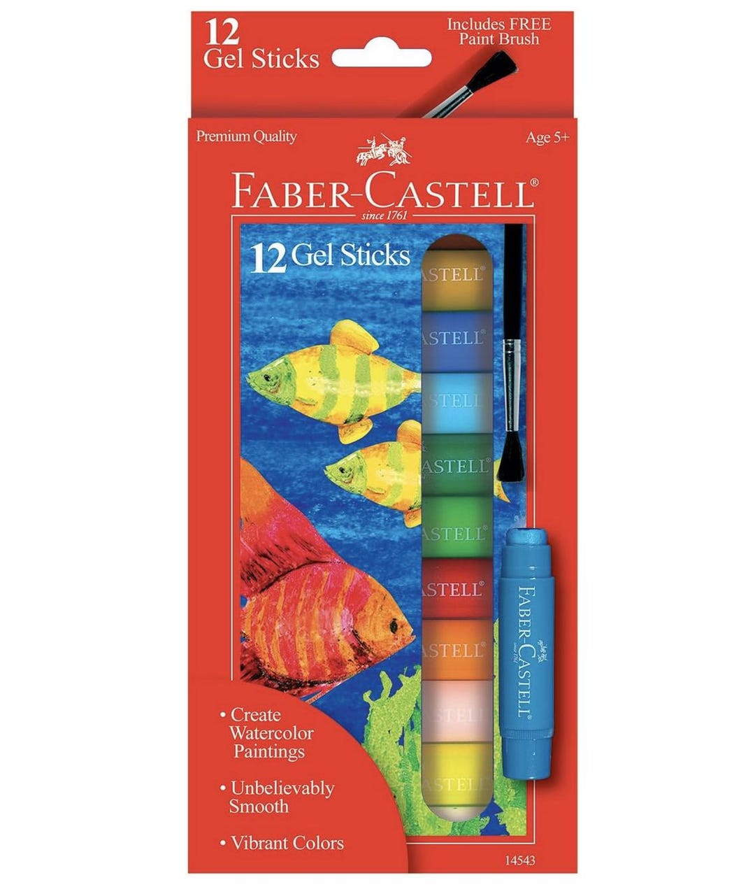 Faber Castell Gel Sticks 12 Twistable Watercolor Crayons Watercolors ...