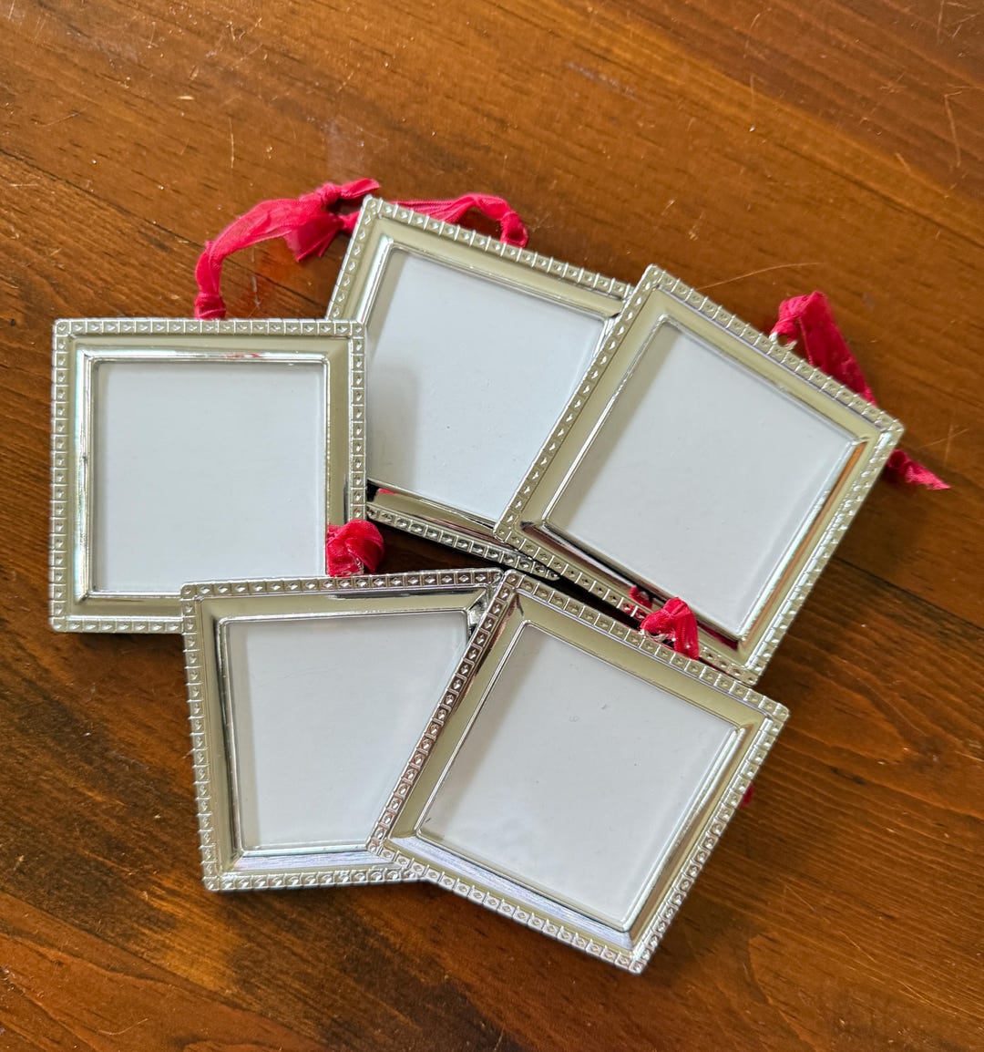 5 Small Silver Frames Bulk for Photos - Mini Needlepoint Paintings ...