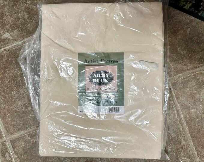 Canvas Creative Mark Un Primed Huge Army Duck Artist Canvas Blanket 63 ...