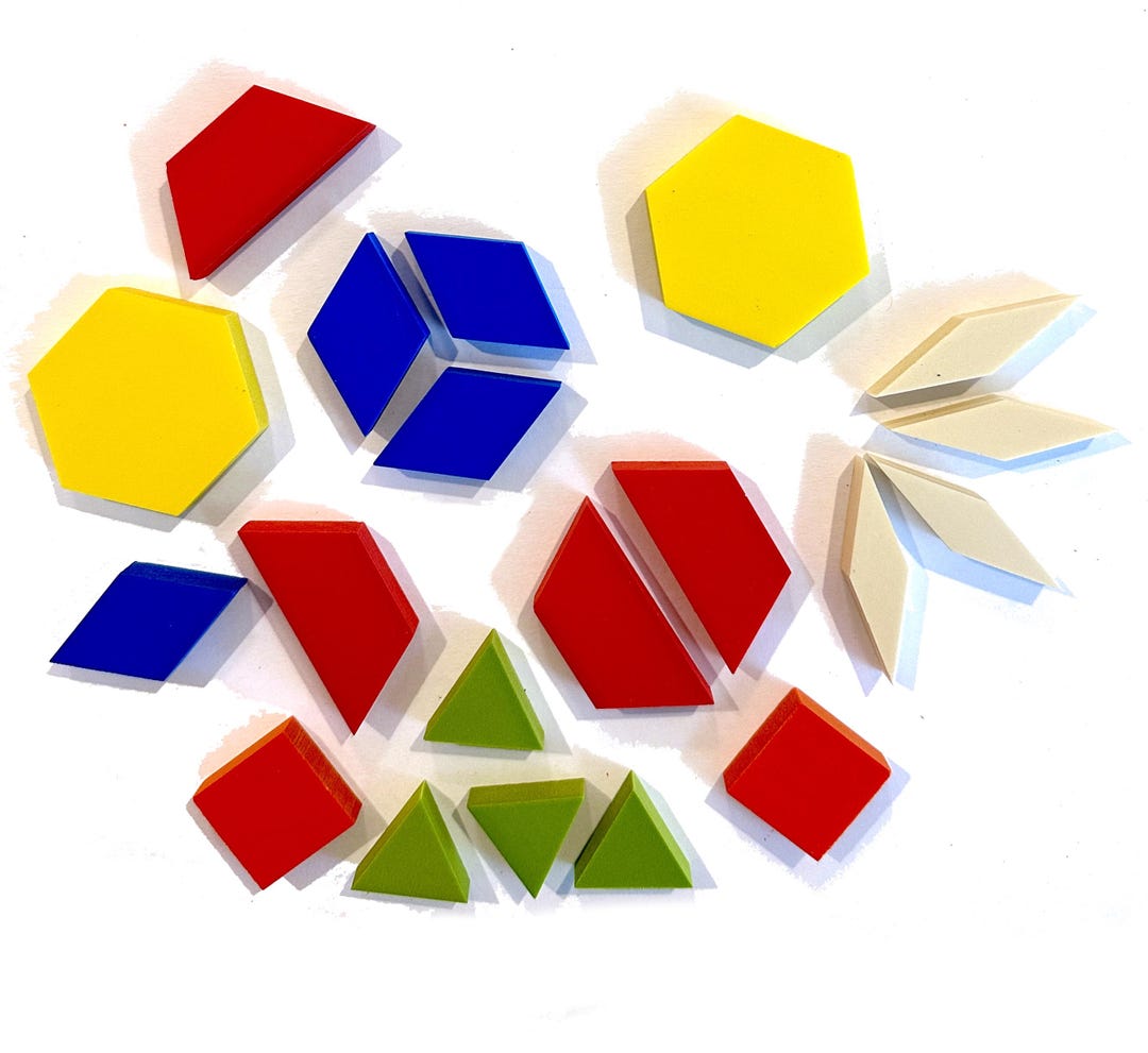 40 Wood Pattern Blocks - Etsy