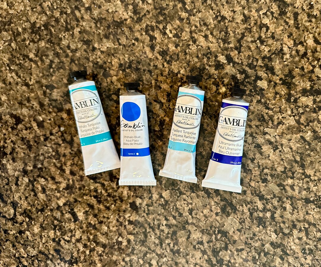 Phthalo Blue Turquoise Blue Oil Paint Gamblin Artists Oils 37ml Tube ...