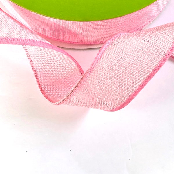 Pink Wired Ribbon - Etsy
