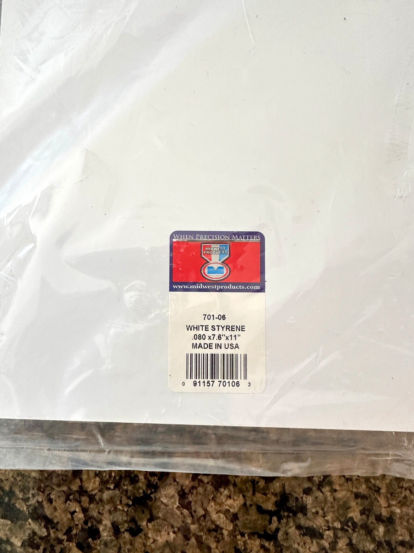 Styrene Sheets White 7.6 X 11 Lightweight Durable Weatherproof ...