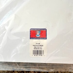 Styrene Sheets White 7.6 X 11 Lightweight Durable Weatherproof ...