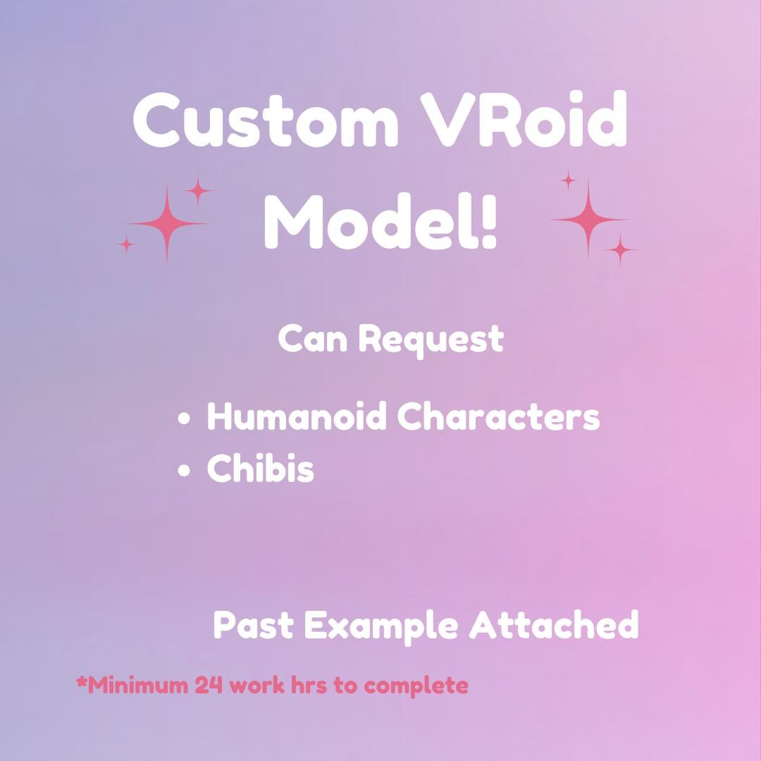 Custom Made to Order Vroid Studio Model - Etsy