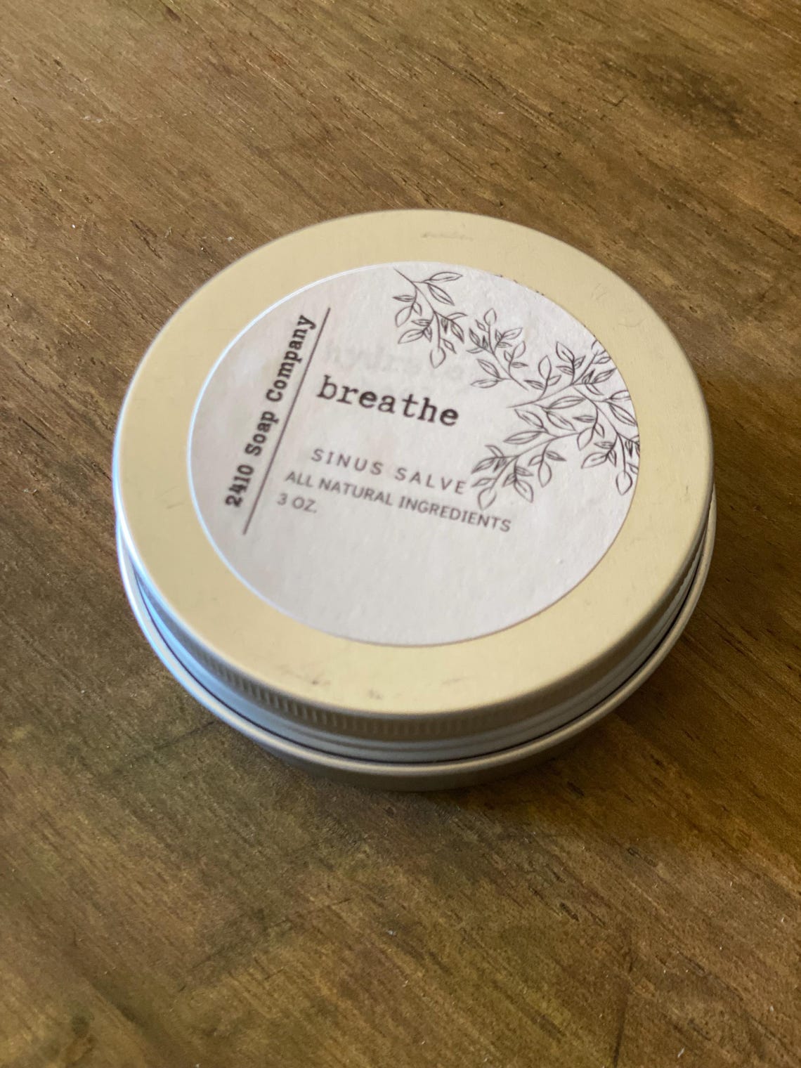 Breathe - Natural Sinus Vapor Rub - Etsy
