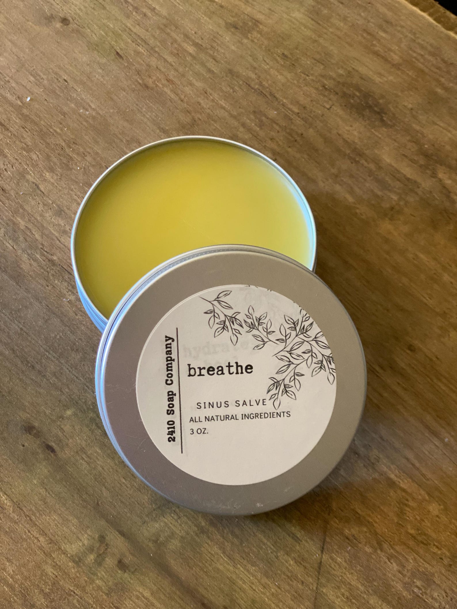 Breathe - Natural Sinus Vapor Rub - Etsy