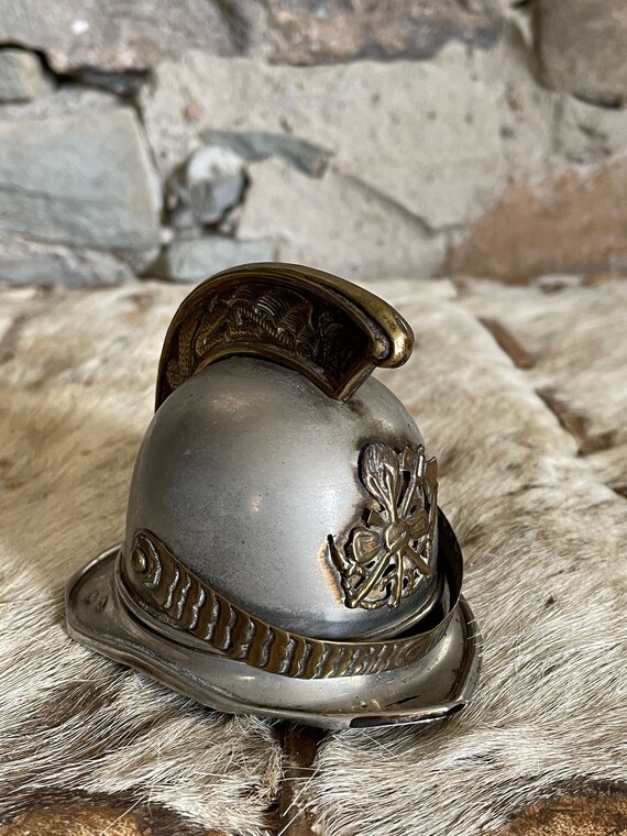 British Victorian Merryweather Fireman's Helmet Inkwell | Etsy