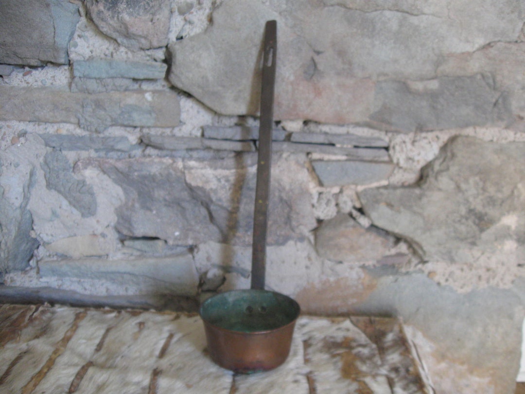 Old Tarnished Copper Ladle Dipper Hanging Planter With Character - Etsy