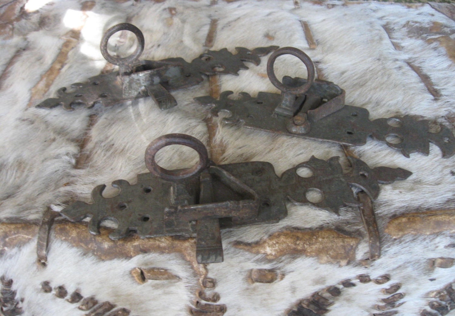 3 Gothic Cut Out Metal Door Latches 2 Right Sided 1 Left Sided | Etsy