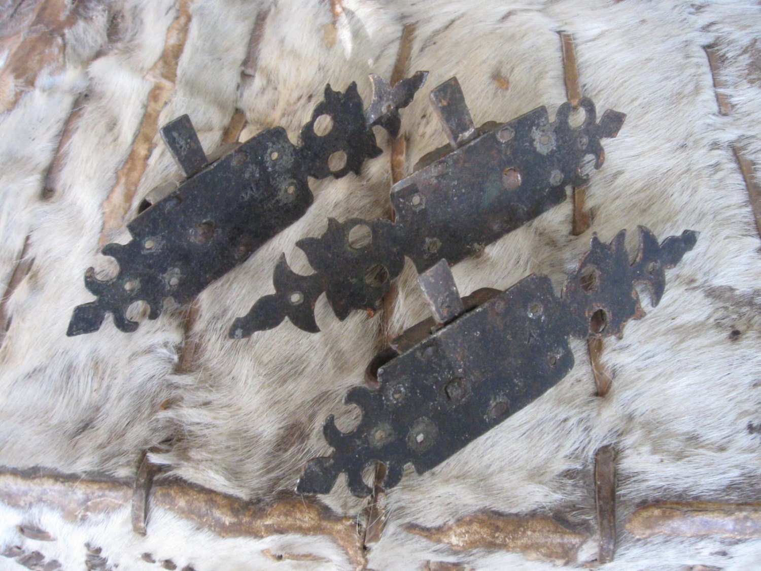 3 Gothic Cut Out Metal Door Latches 2 Right Sided 1 Left Sided | Etsy