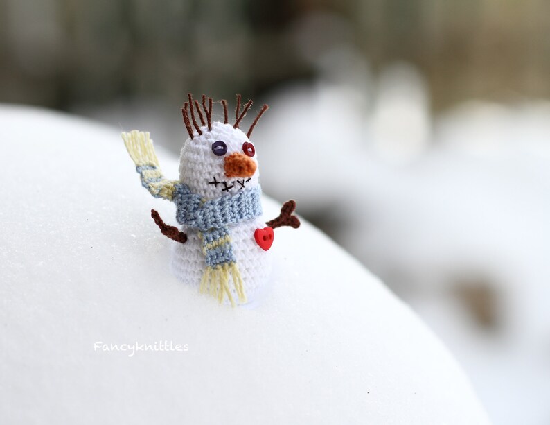 Christmas Snowman Winter Holiday Miniature Home Decor, Gift for Friends ...