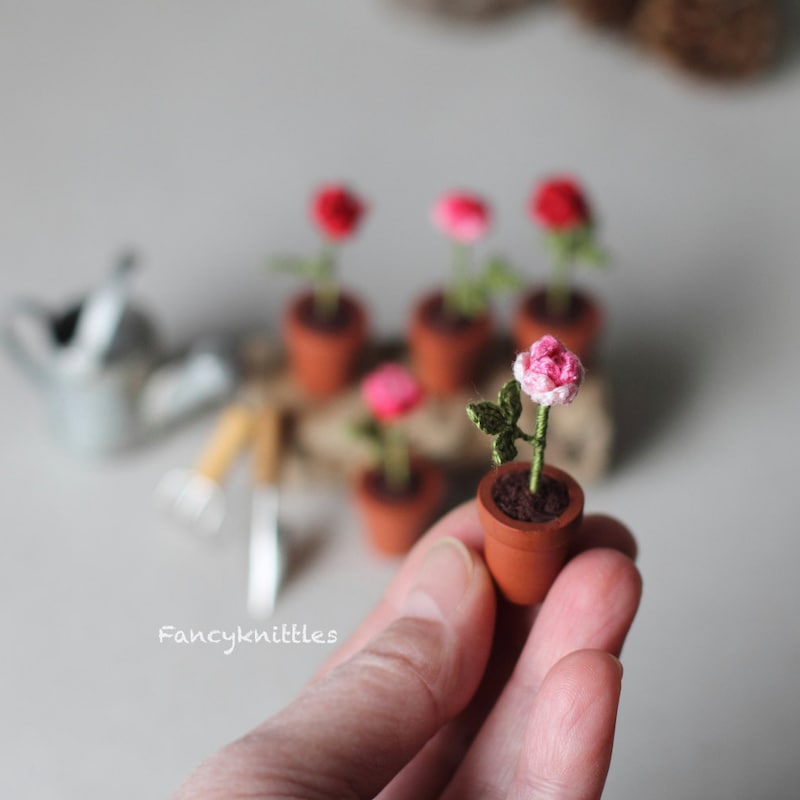 Miniature Red Rose - Etsy
