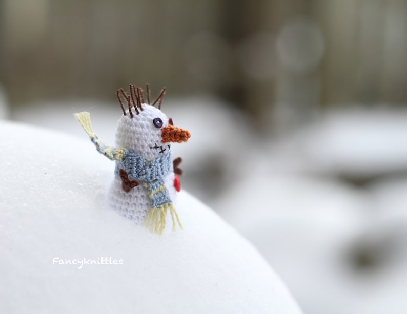 Christmas Snowman Winter Holiday Miniature Home Decor, Gift for Friends ...