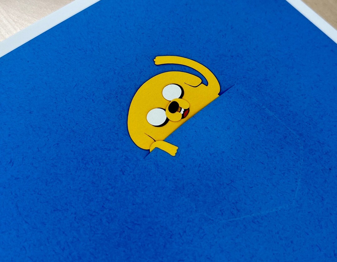 Pocket Jake (adventure Time) - 8.5" X 8.5" Square Premium Print - Etsy