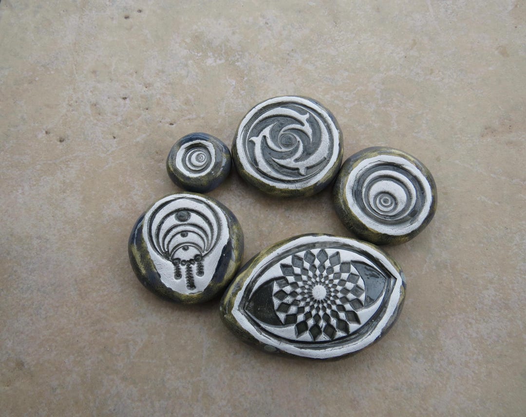 Sacred Geometry Essential Oil Diffuser Stones Set, Home Aromatherapy ...