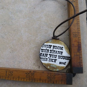 Rumi Quote Pendant Diffuser Essential Oils Necklace Only - Etsy