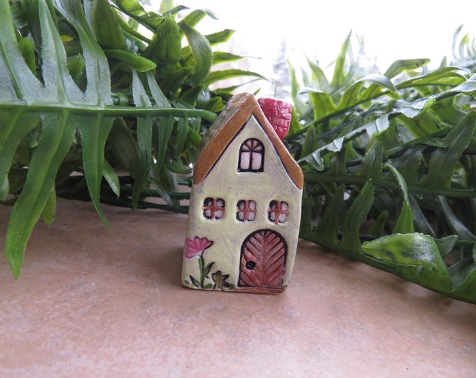 Little Ceramic House Essential Oil Diffuser, Aromatherapy Clay Home ...