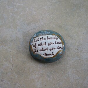 Rumi Quote Essential Oil Diffuser Stone, Let the Beauty of What You ...