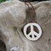 Peace Sign Perfume Necklace Essential Oil Diffuser Pendant - Etsy