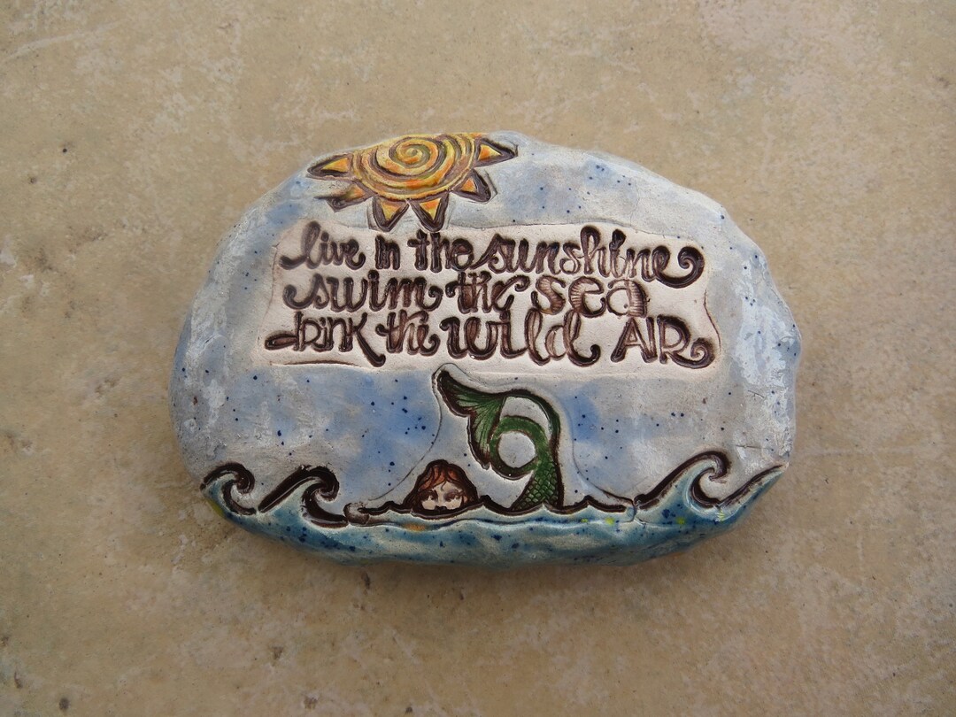 Mermaid Essential Oil Diffuser Stone, Live in the Sunshine Aromatherapy ...