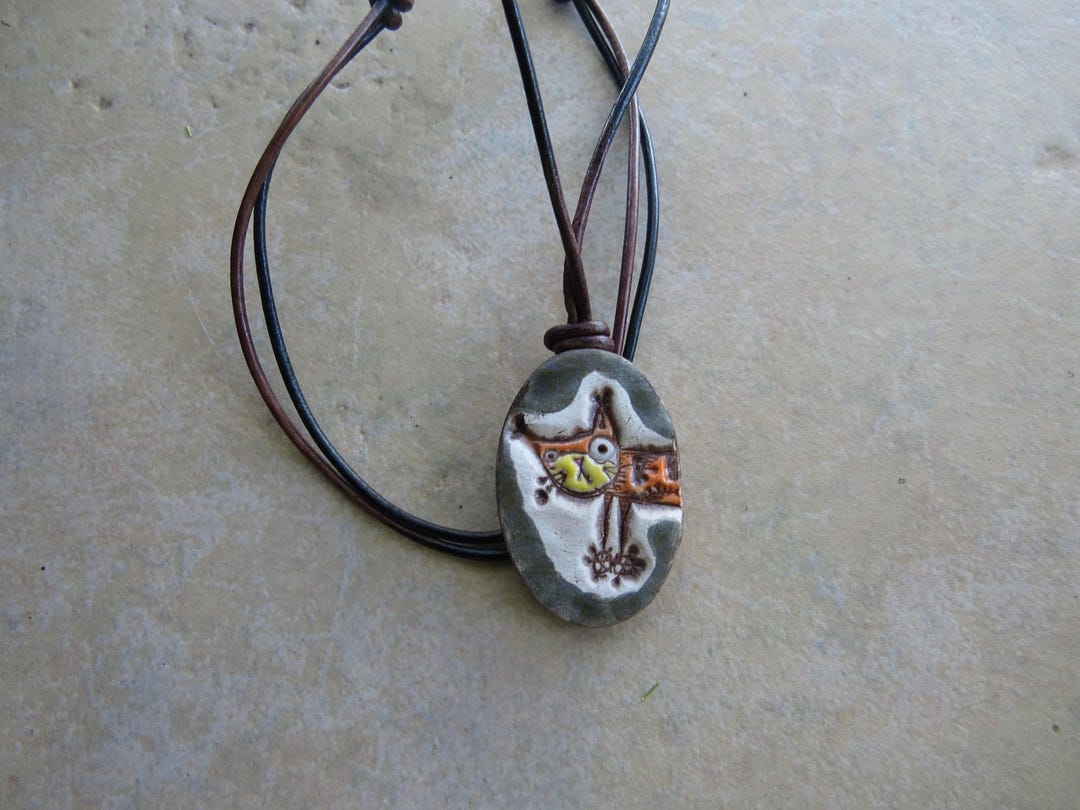 Cat Essential Oil Diffuser Pendant, Whimsical Aromatherapy Jewelry ...