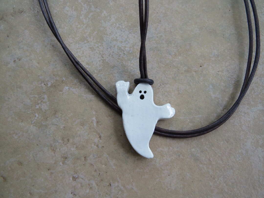 Cute Ghost Diffuser Pendant, Spooky Essential Oil Necklace, Halloween ...