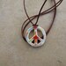 Peace Sign Perfume Necklace Essential Oil Diffuser Pendant - Etsy