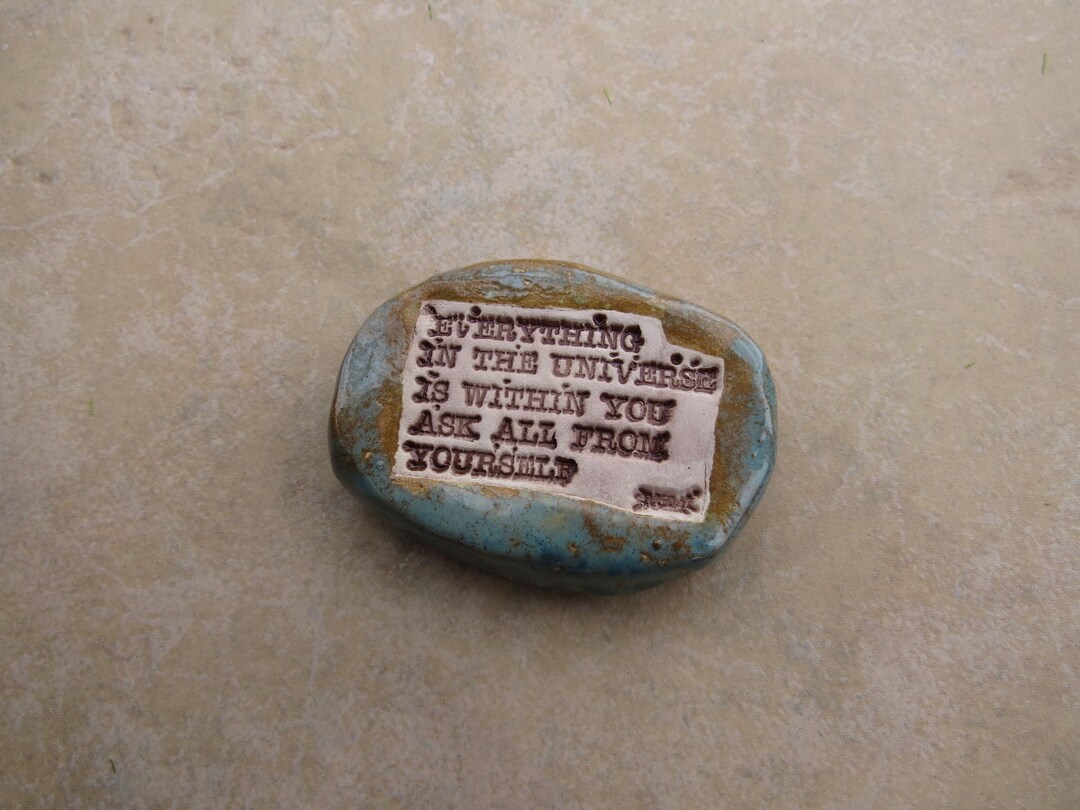 Rumi Quote Essential Oil Diffuser Stone, Everything in the Universe is ...