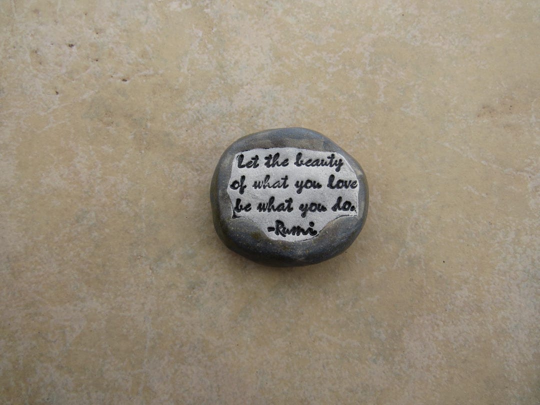 Rumi Quote Essential Oil Diffuser Stone, Aromatherapy Home Decor, Kiln ...
