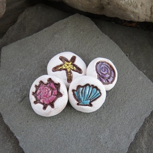 Sea Shells Essential Oil Diffusers Stones Set, Beach Aromatherapy Home ...