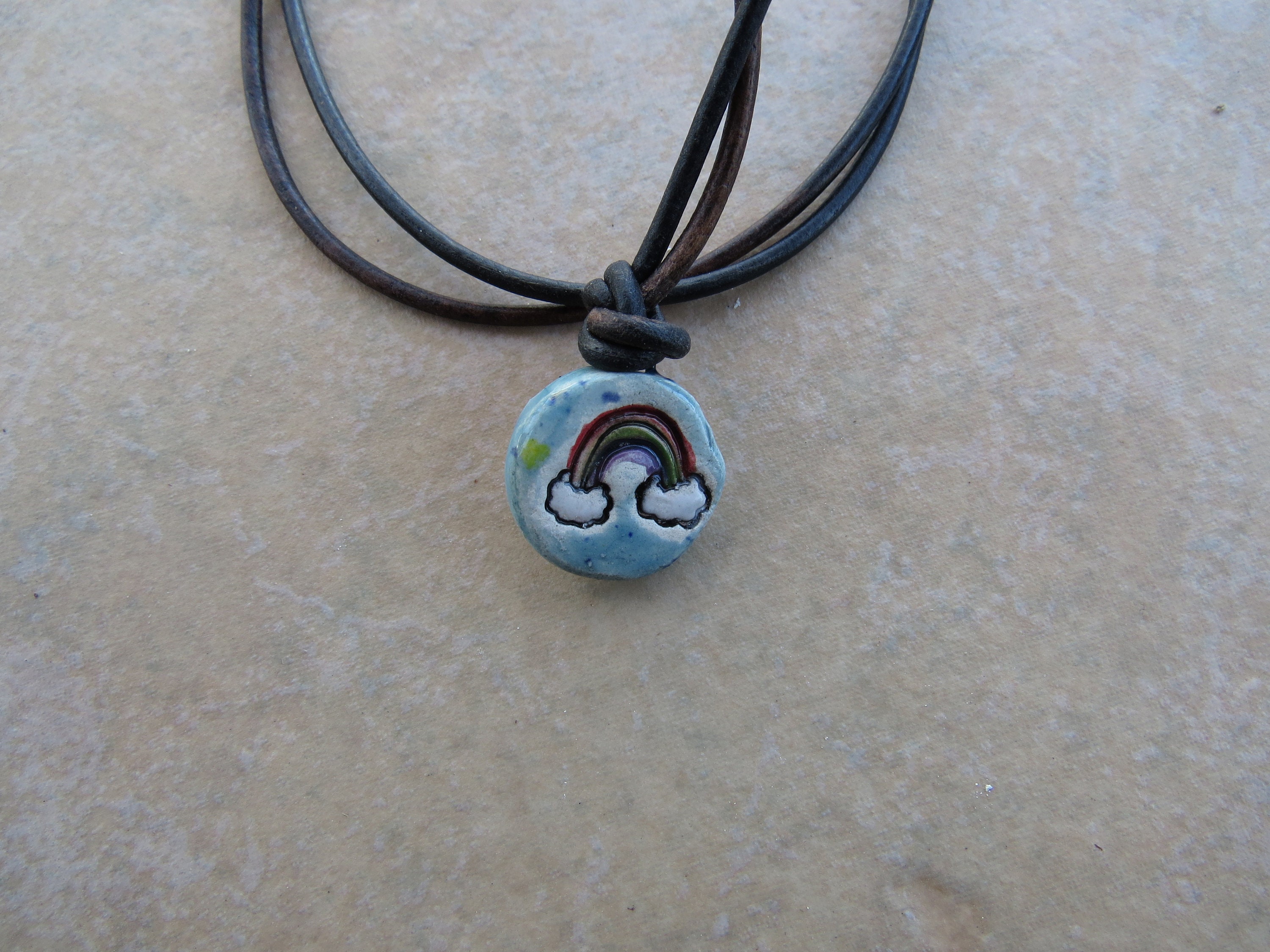 Rainbow Essential Oil Pendant Women's Necklace Perfume | Etsy