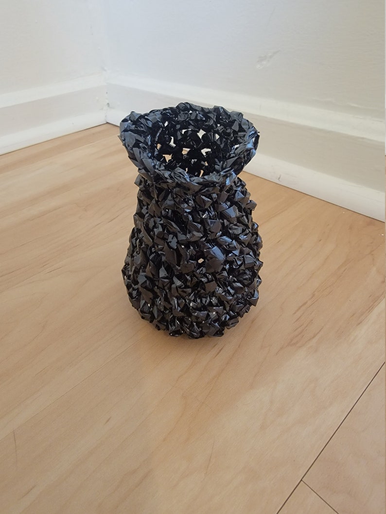 VHS Tape Crochet Mini Vase Ornamental Basket - Etsy