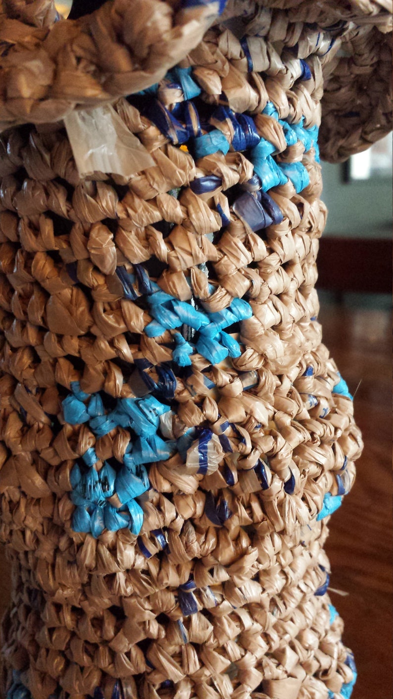 Wine Bottle Gift Bag Recycled Plastic Yarn - Etsy