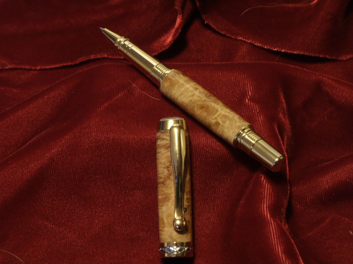 Pen Triton Rollerball Two Tone Pen With Gold and Chrome Accents the ...