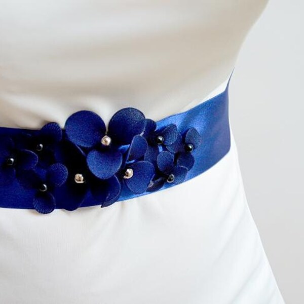 Navy Blue Sash - Etsy