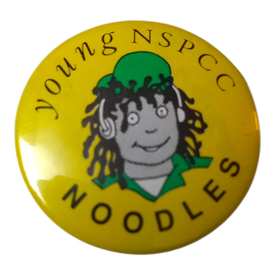 Vintage 1990s NSPCC “young NSPCC Noodles” Charity Badge UK Fundraising ...
